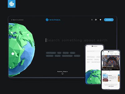 Wikipedia website - UI/UX Redesign by Keithan Lee on Dribbble