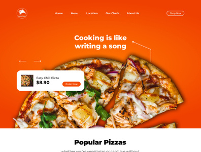 Food Service Landing Page by illustris on Dribbble