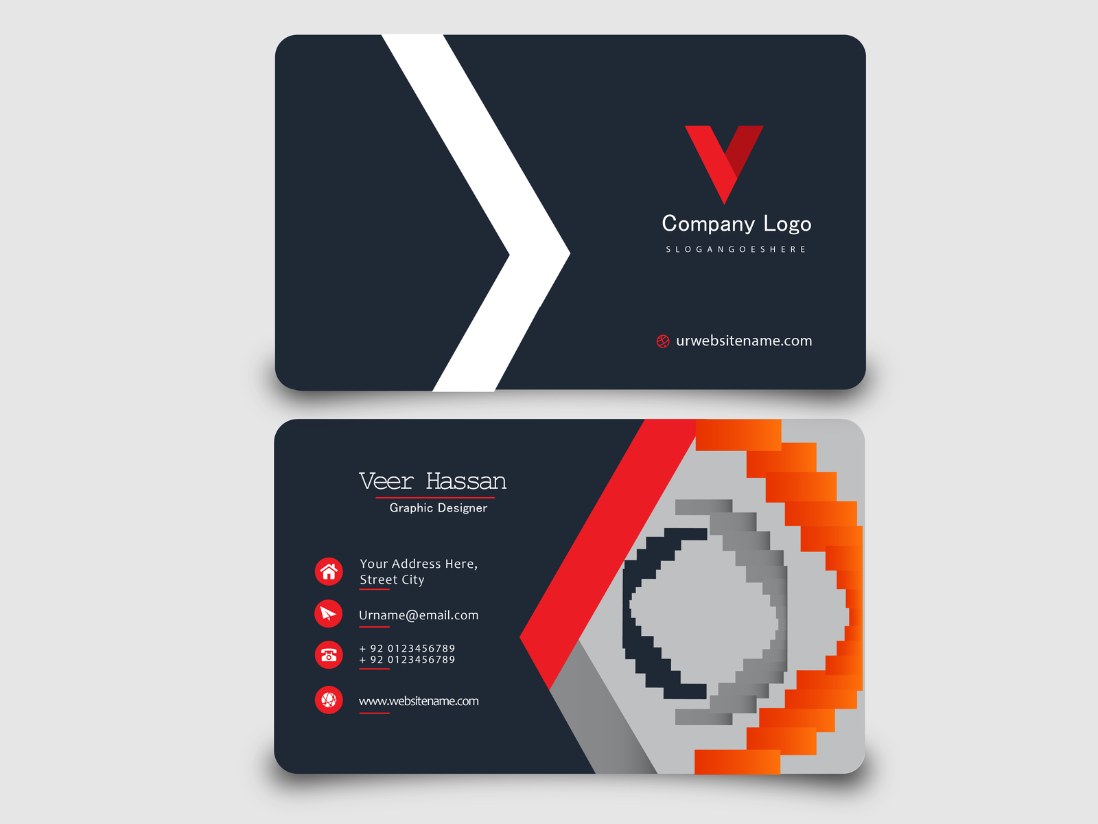 Businees Cards by Being Hassan on Dribbble