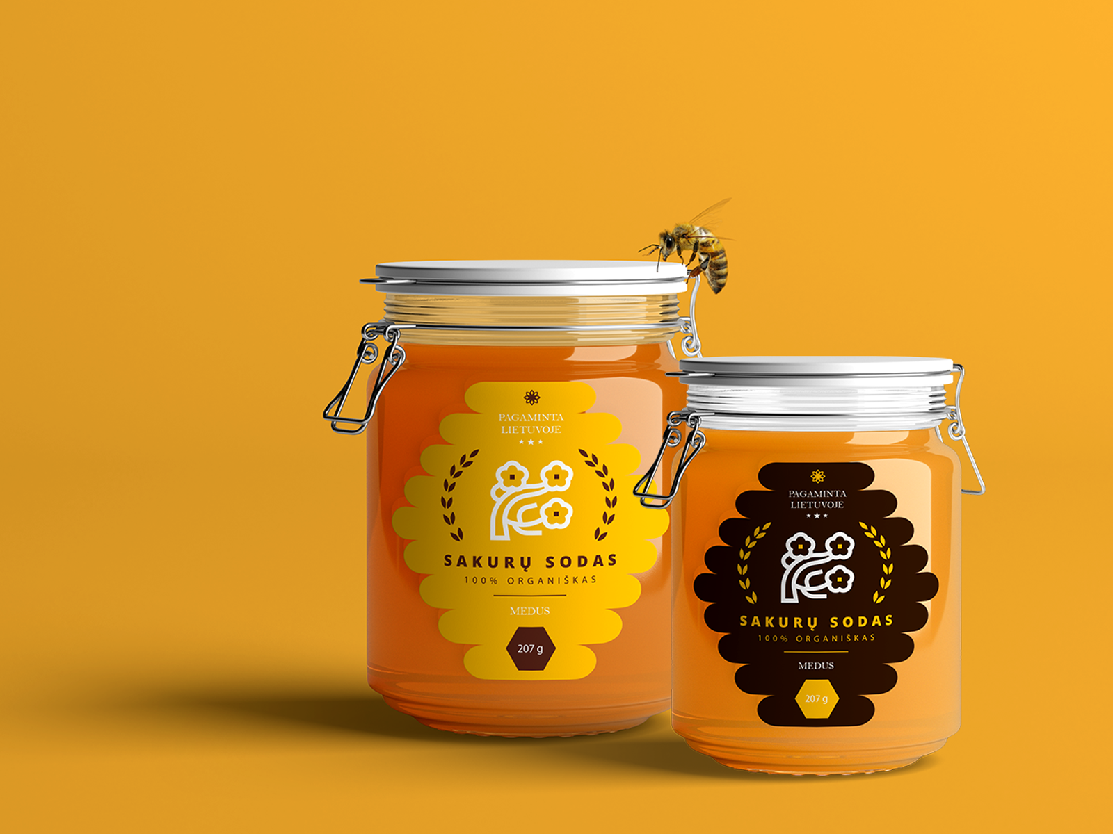Honey Jar Label Design By Dovile Dalmantaite On Dribbble