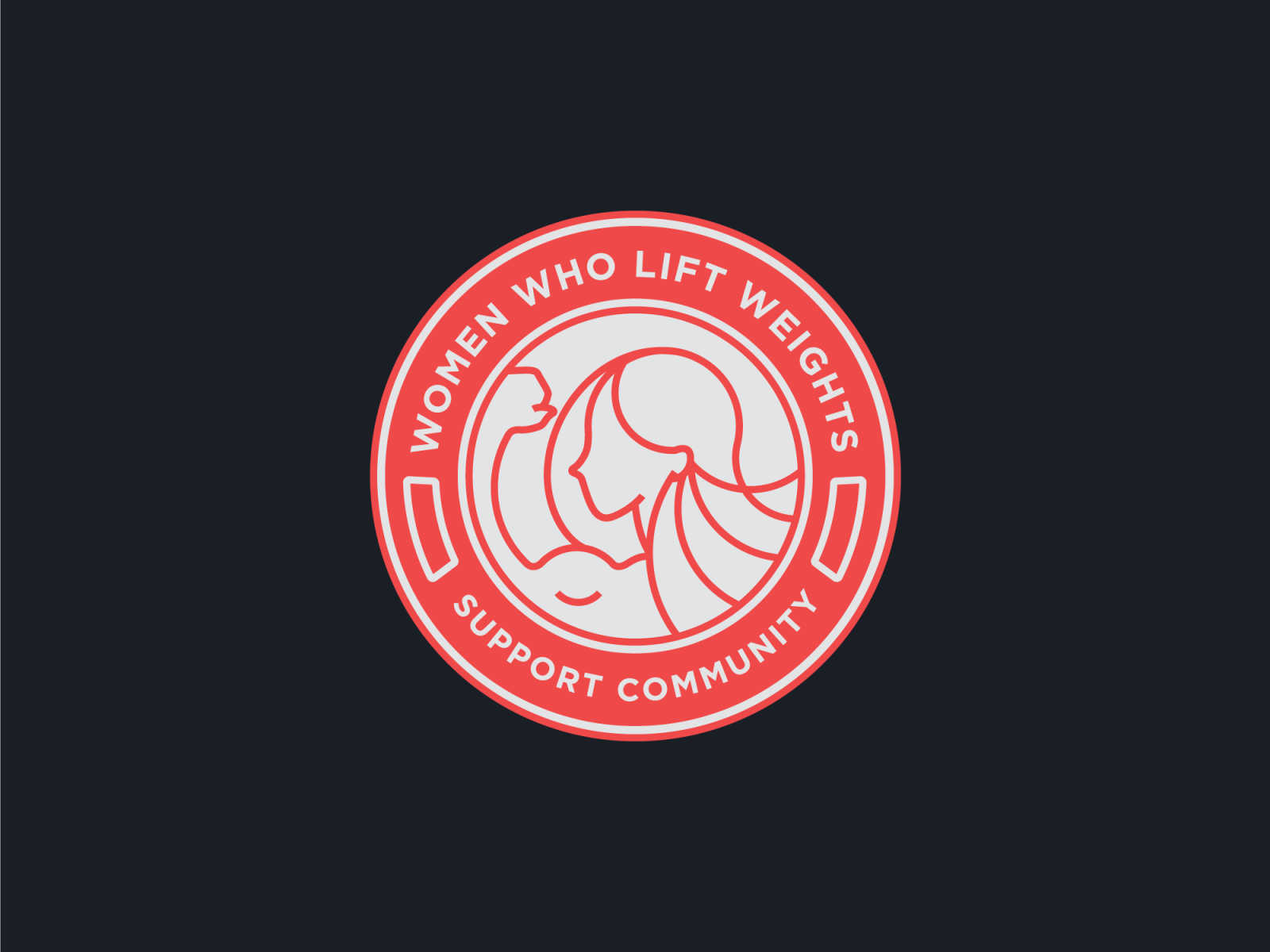 Women Who Lift Weights Badge by Danidesign Co on Dribbble