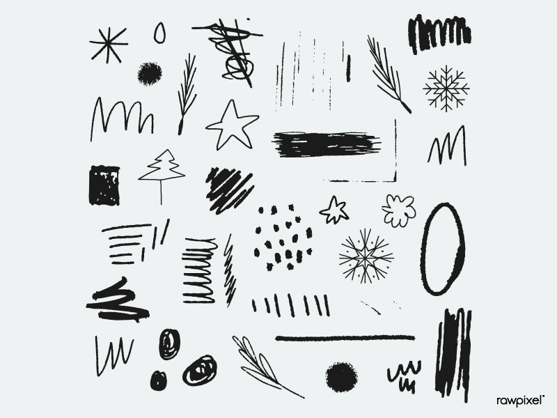 Scribble Elements by katie katie for rawpixel on Dribbble