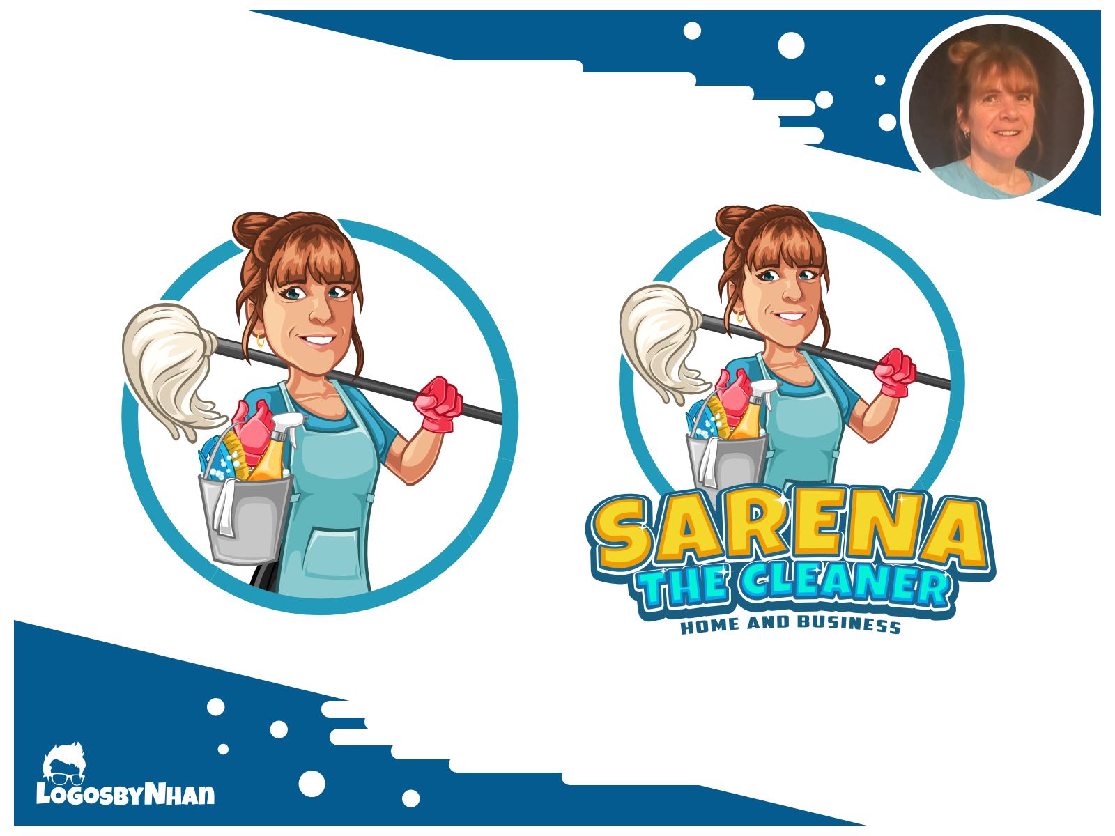 SARENA THE CLEANER - Cleaning business logo by LogosbyNhan on Dribbble
