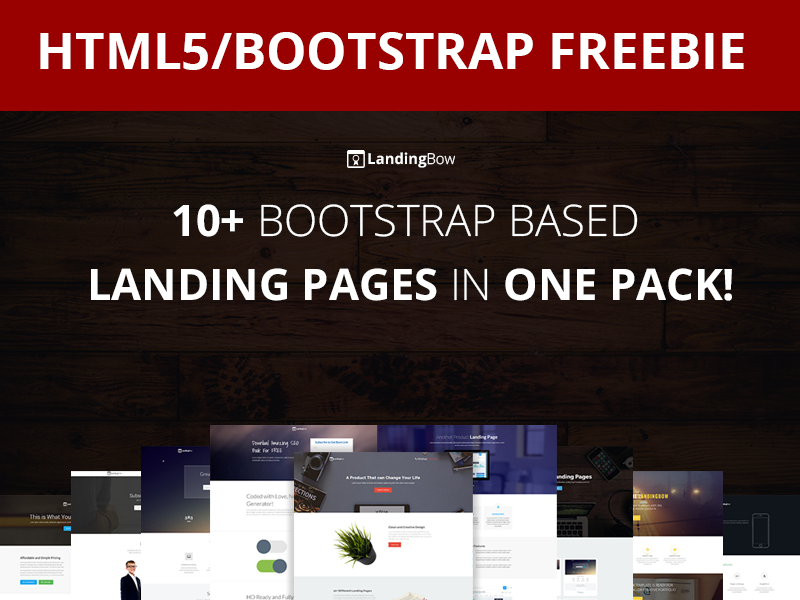 LandingBow – Bootstrap HTML5 Based Landing Page Pack by Mohammad ...