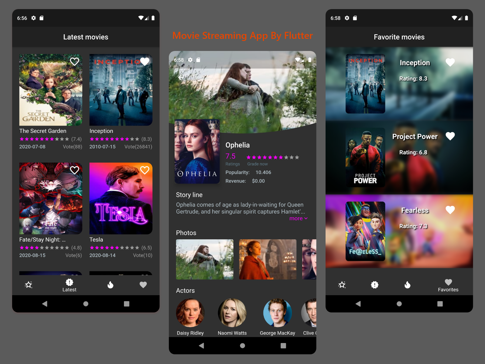 MovieFlash-TMDB Movie Streaming App By Flutter by Shahanaz Putul on ...