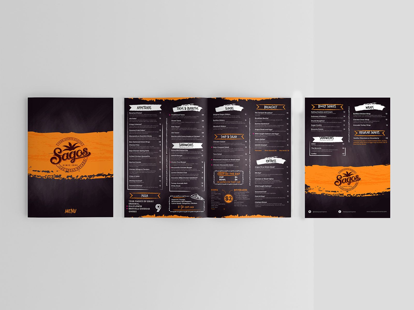 Restaurant Menu Card by Yummy Menus on Dribbble