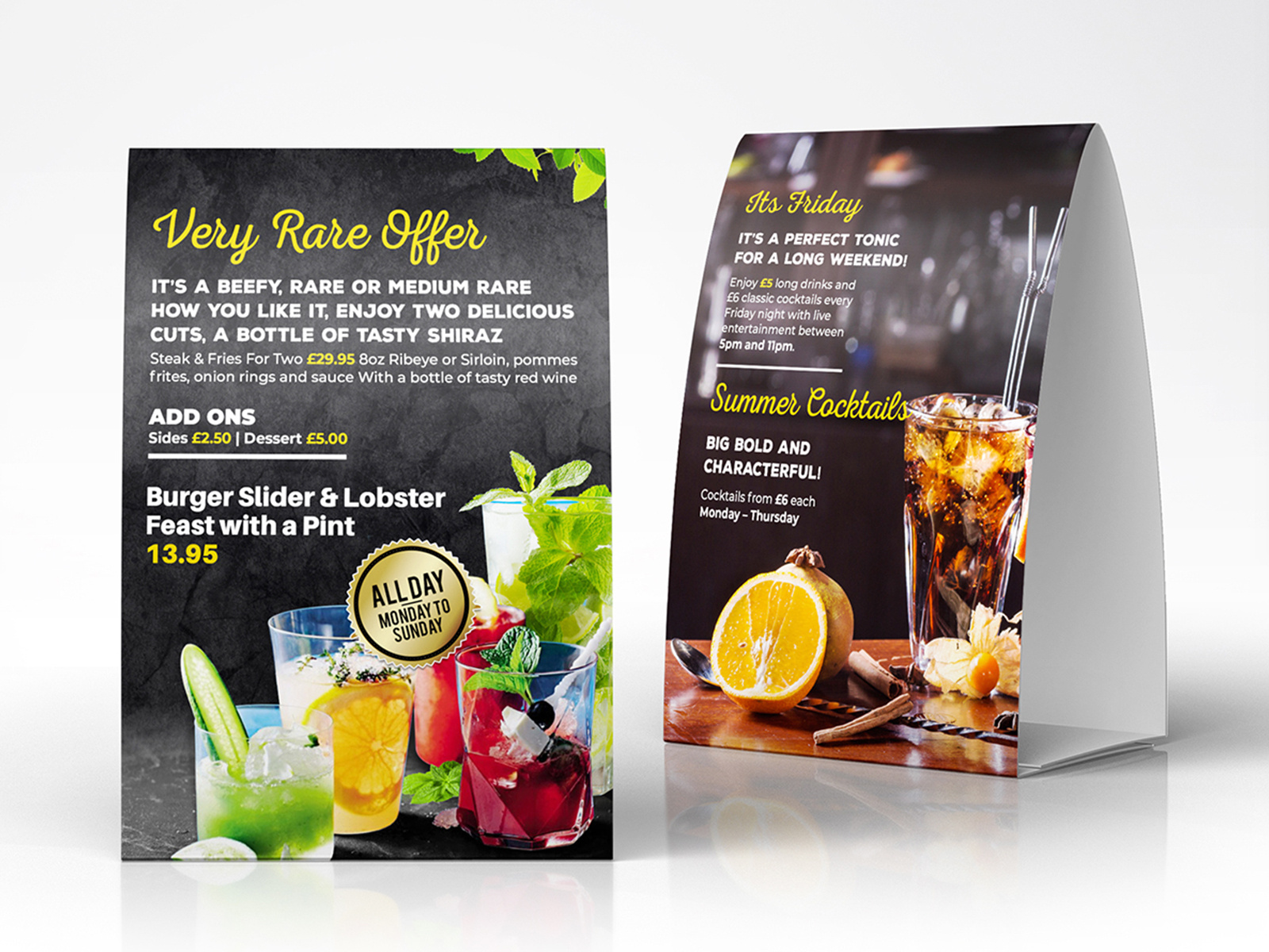 Very Rare Offer Menu Card Design by Yummy Menus on Dribbble