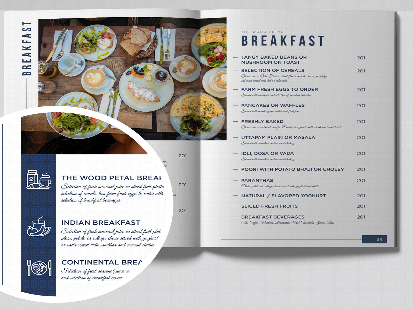 Breakfast Menu by Yummy Menus on Dribbble