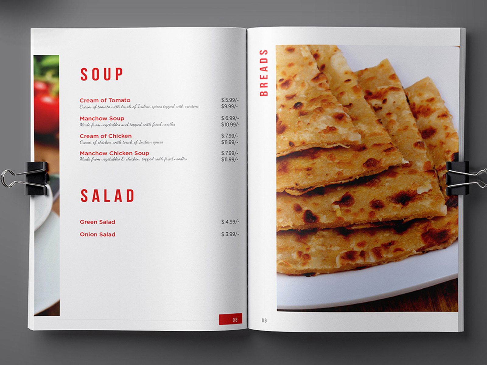 Restaurant Menu Card by Yummy Menus on Dribbble