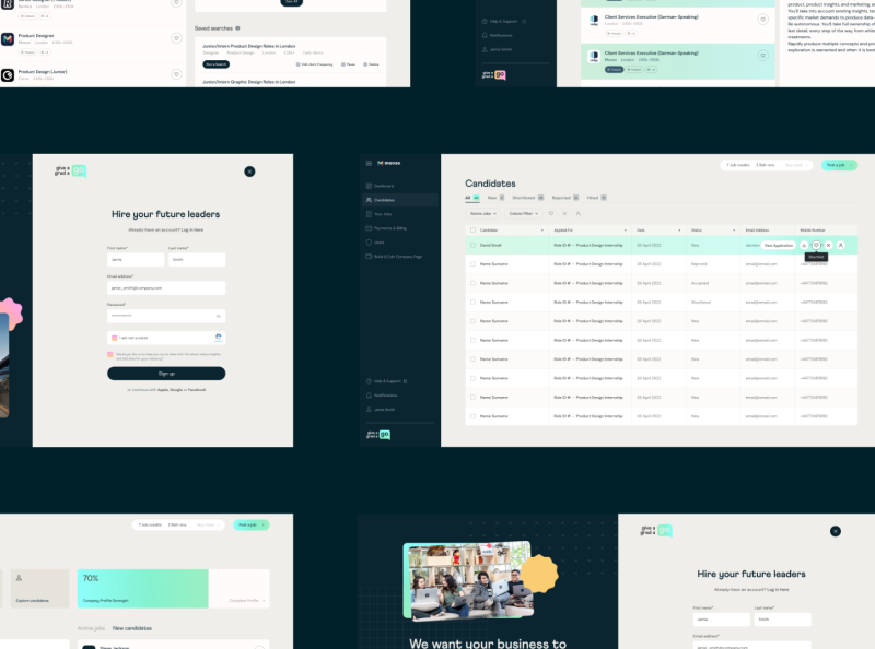 Recruitment UI designs, themes, templates and downloadable graphic ...