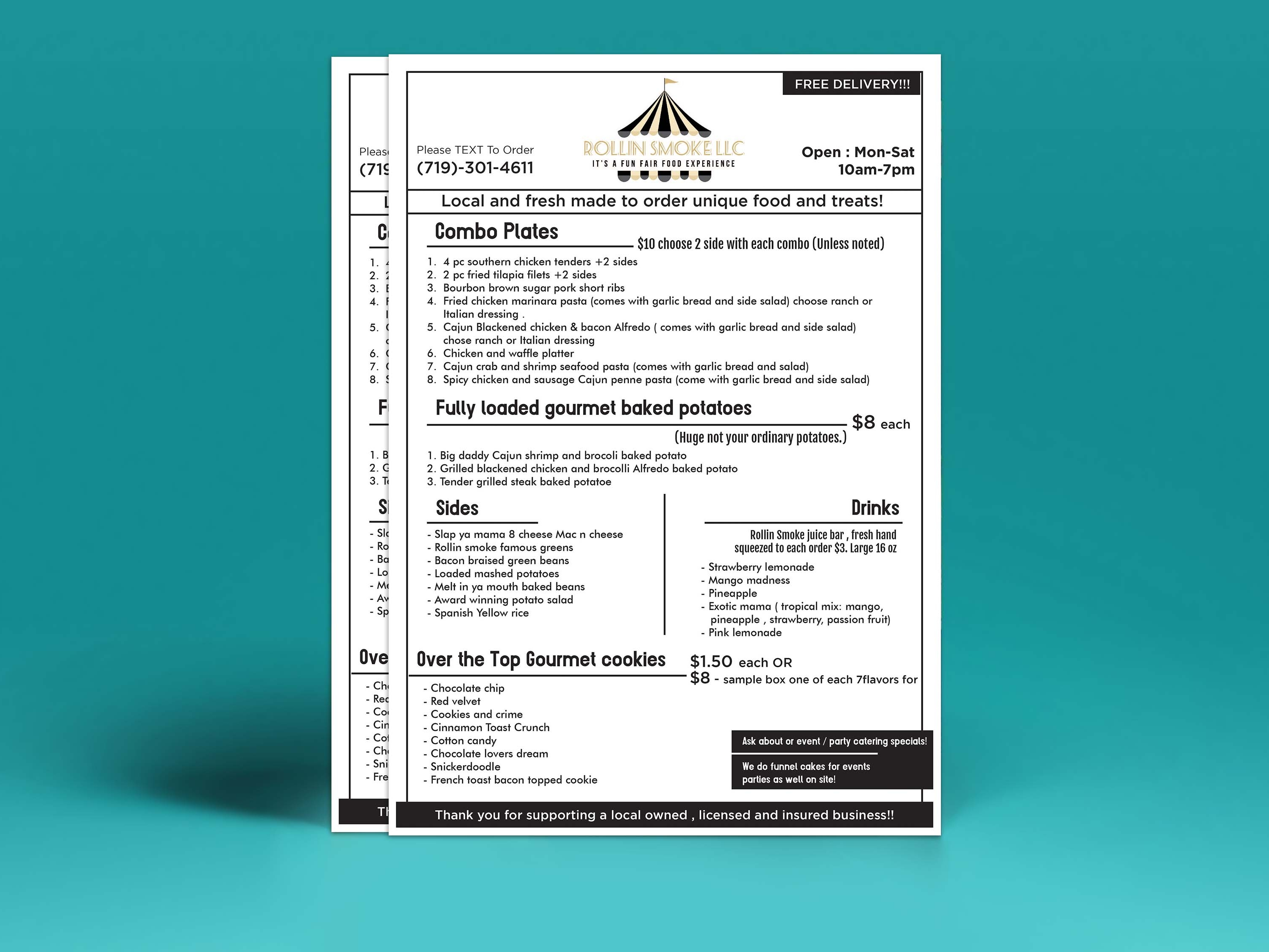 Clean and Minimal Restaurant Menu by Asmi Tank on Dribbble