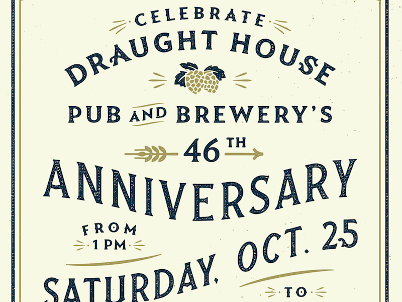 Draught House Anniversary Poster by Lauren Griffin on Dribbble
