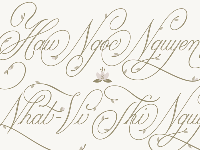 Wedding Invite Lettering by Lauren Griffin on Dribbble