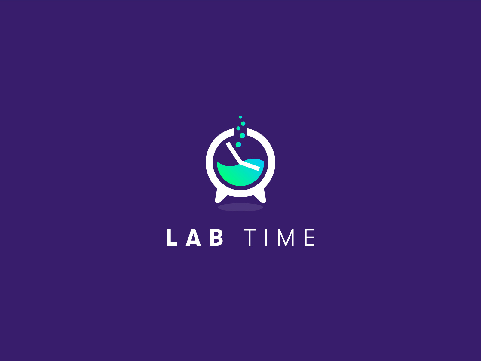 Lab & Clock Logo by Desutur on Dribbble