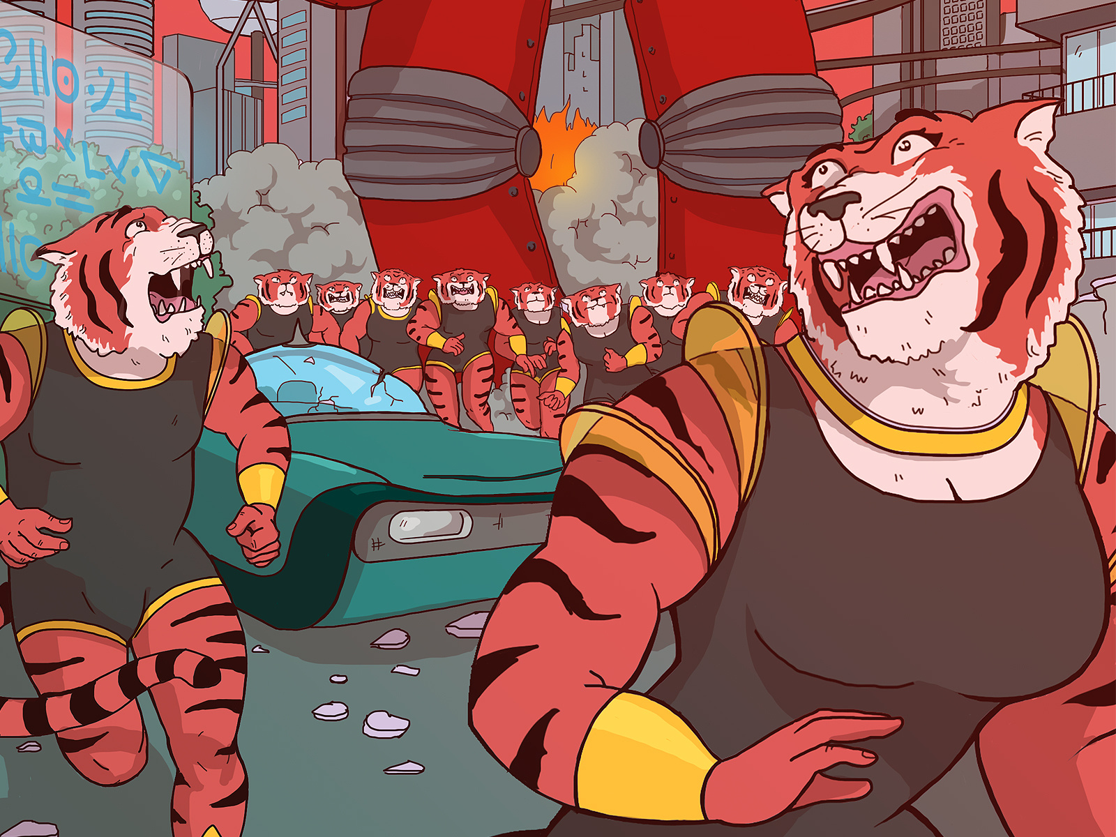 lady tiger by Katya Chinaski on Dribbble