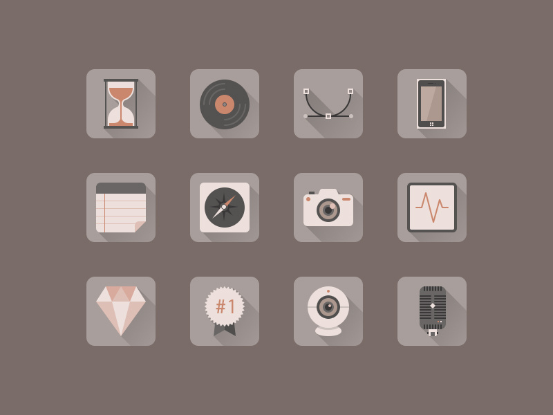 Vintage icons part 2 by Epic Coders 🚀 on Dribbble
