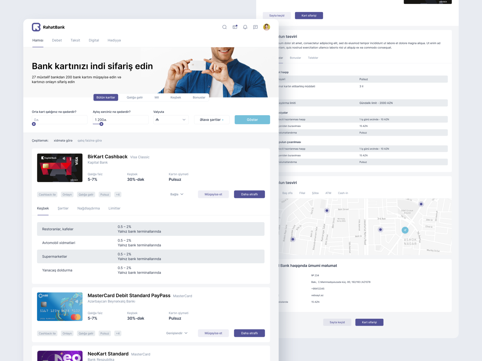 Internet Banking concept web design by Emil Mammadov on Dribbble
