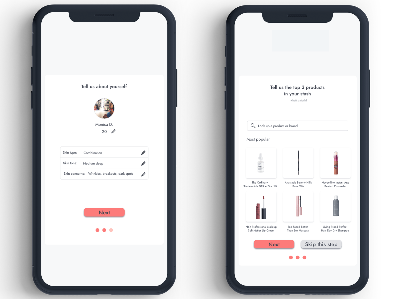 Beauty Tech App Onboarding by Ynes Bouck on Dribbble