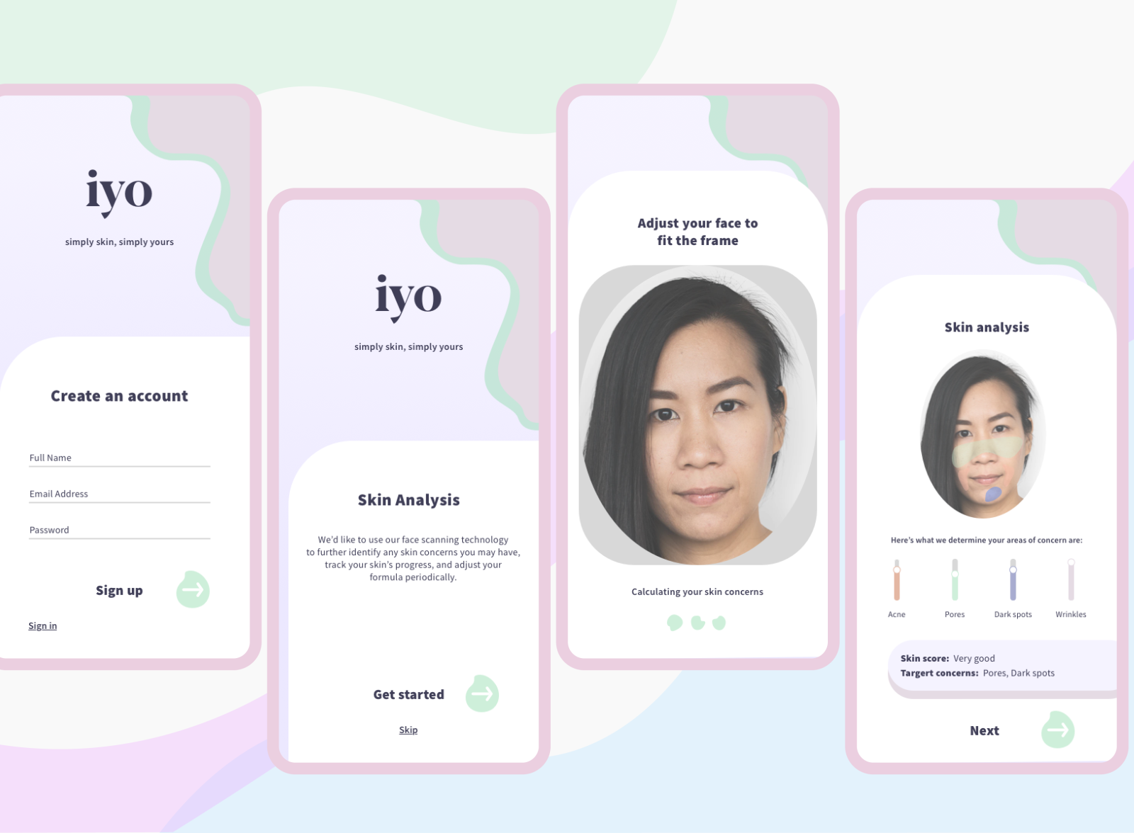 Skincare App Concept by Ynes Bouck on Dribbble