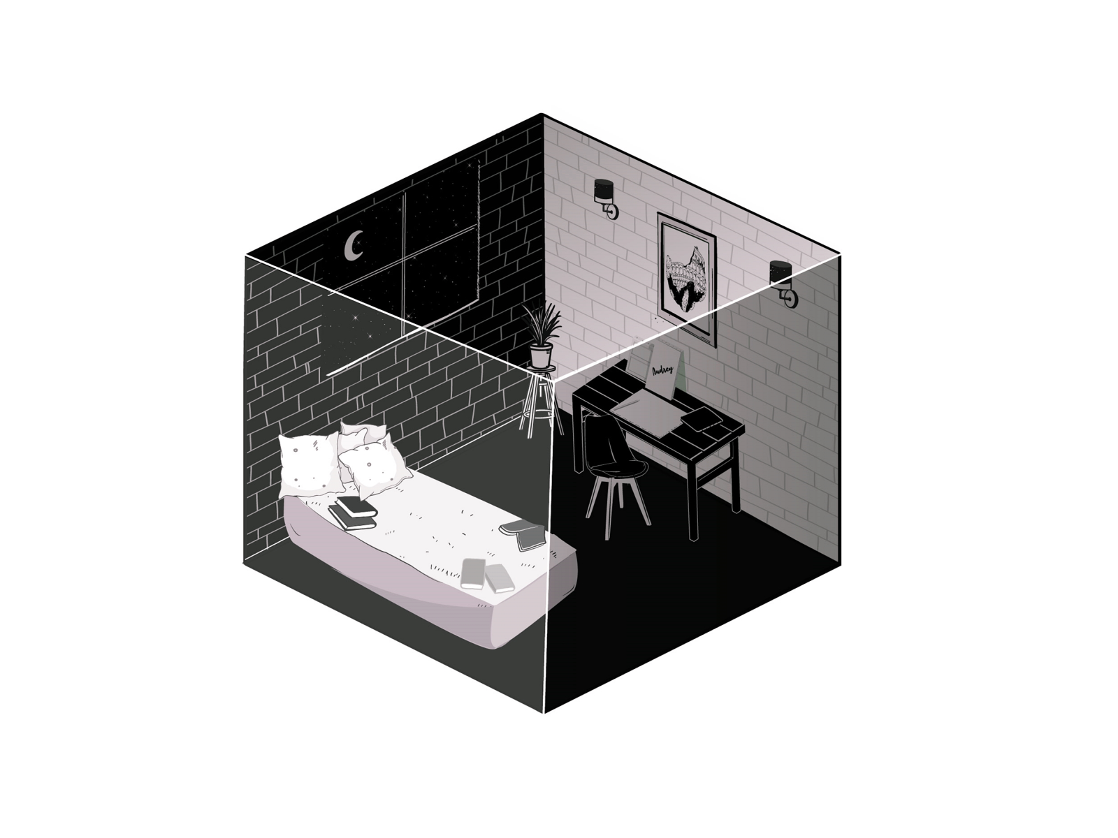Isolation by Audrey Saha on Dribbble