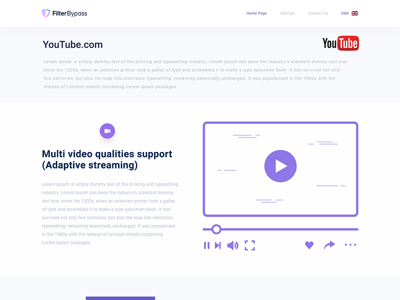 Web design for proxy site FilterBypass by Levani's ART on Dribbble