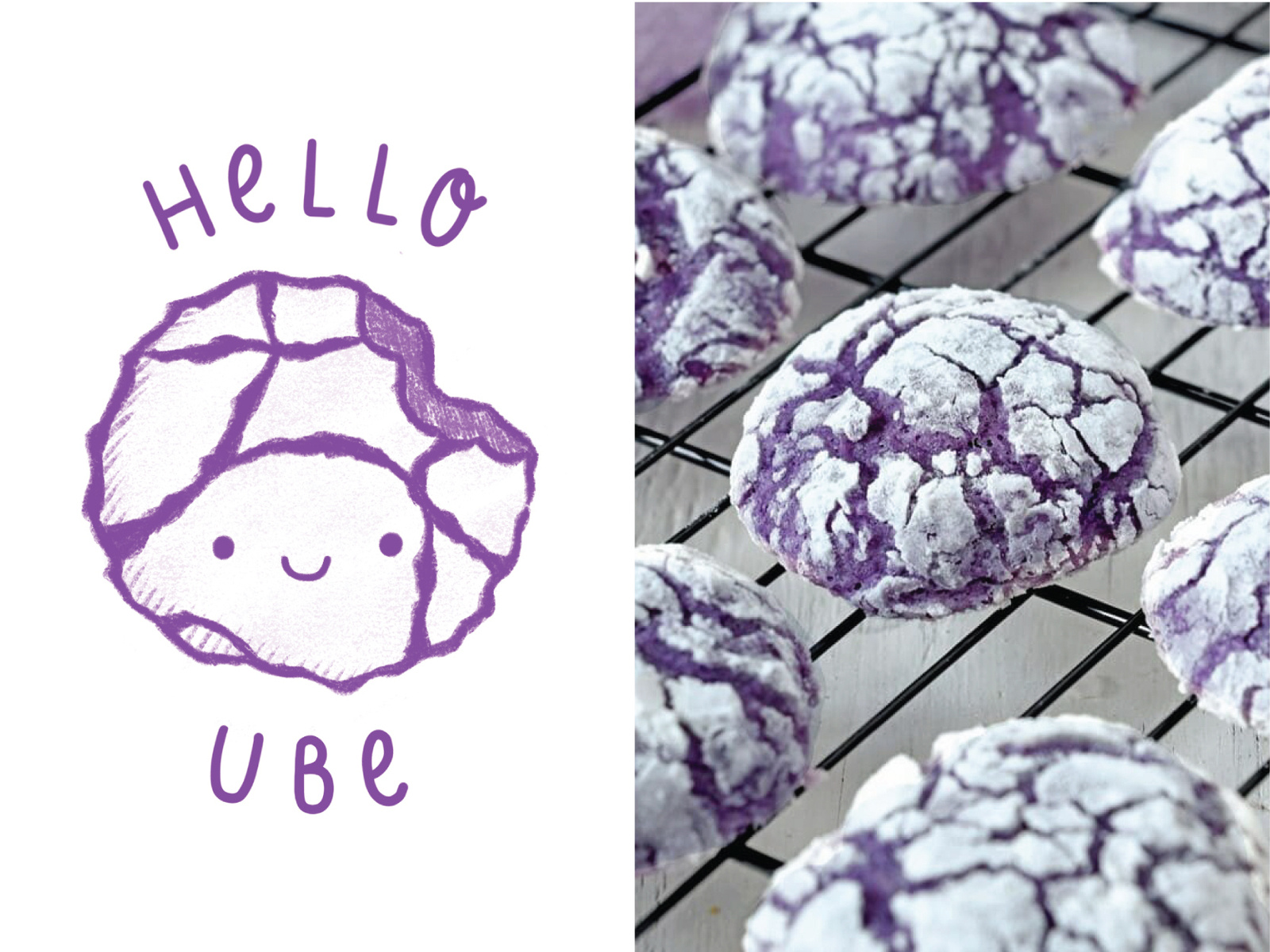 Hello Ube Logo by Chanamon Ratanalert on Dribbble