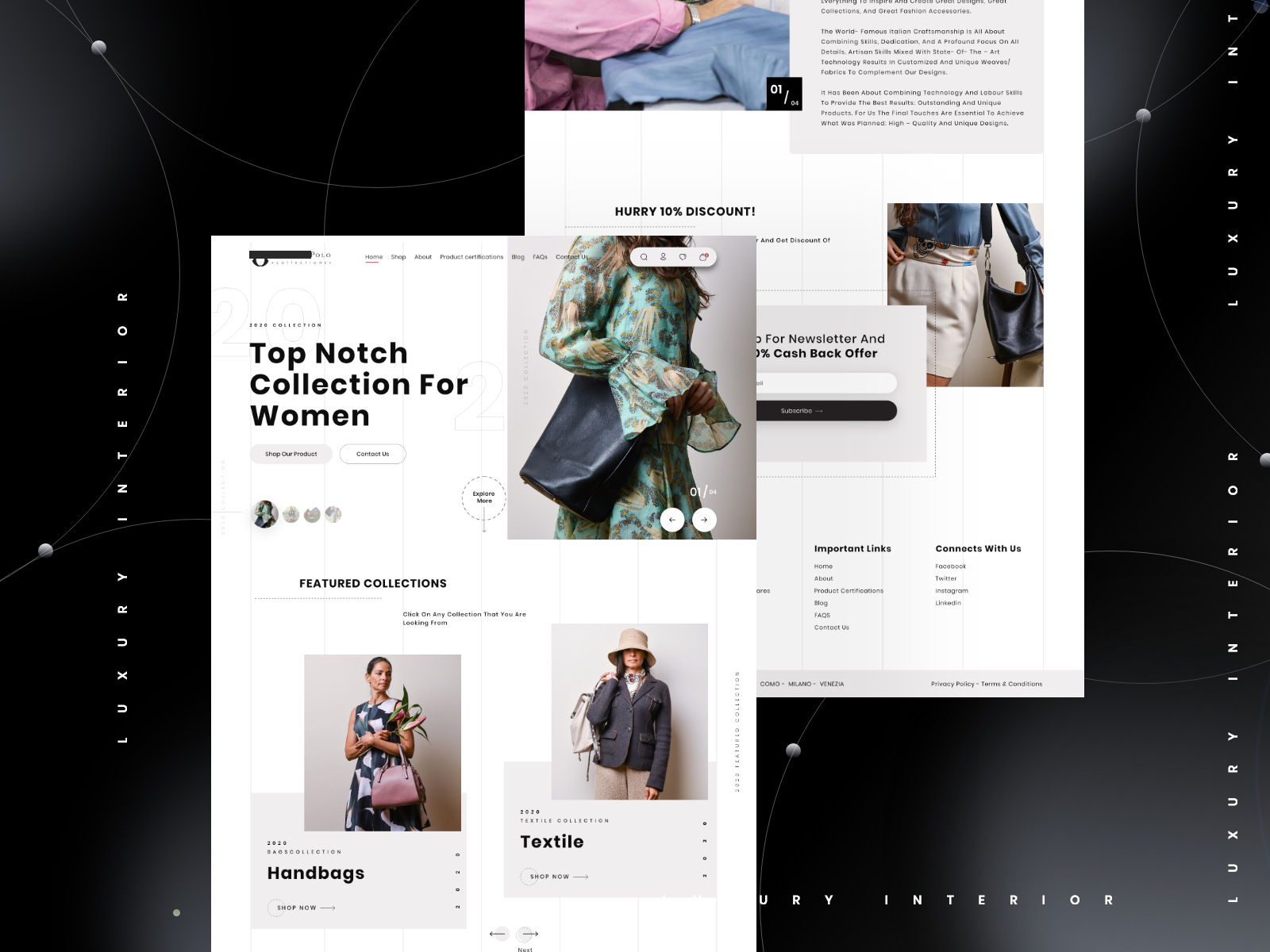 Handmade Women Bag - Website Design by Junaid Tariq ️ on Dribbble