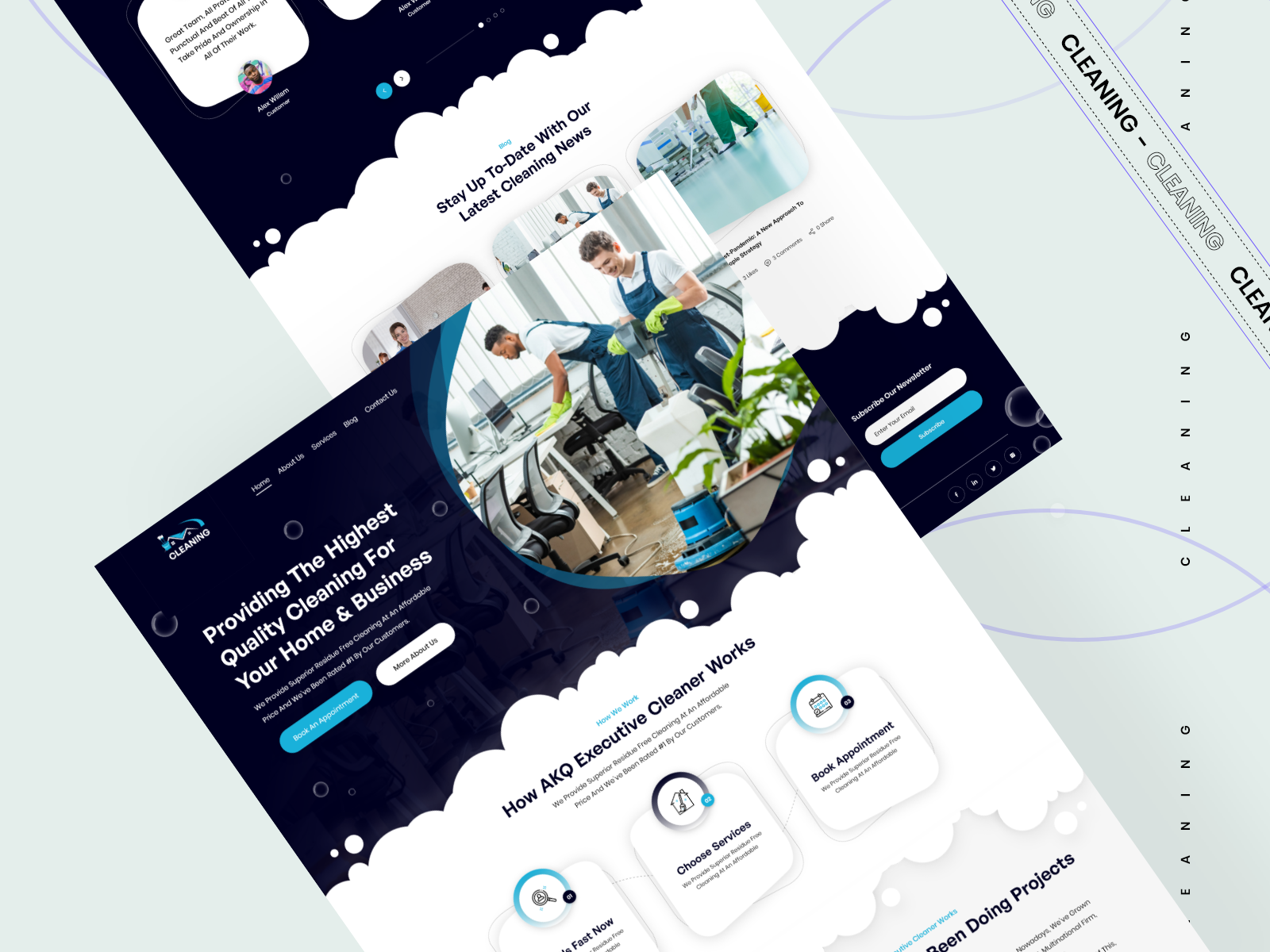 Cleaning - Website Design by Junaid Tariq ️ on Dribbble