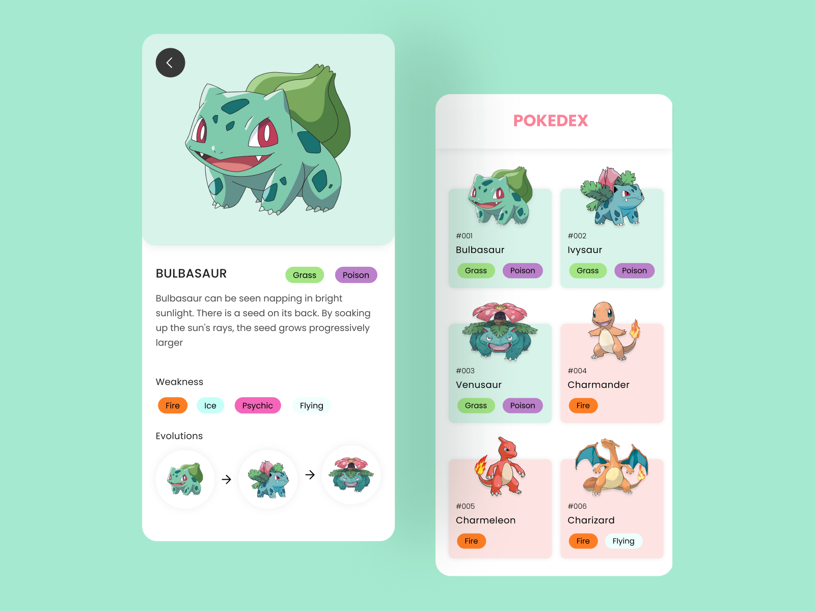PokeDex App by Rutuj Desai on Dribbble