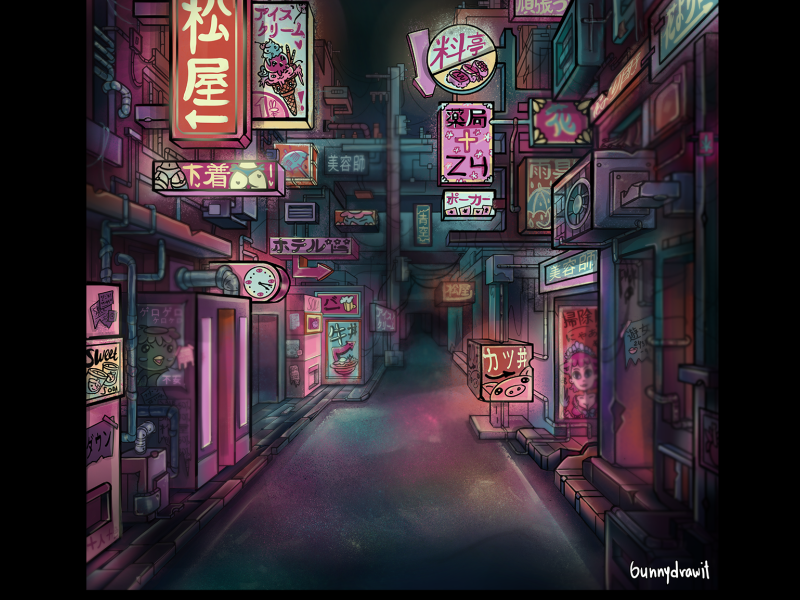 japan city by Natasha Bunny on Dribbble