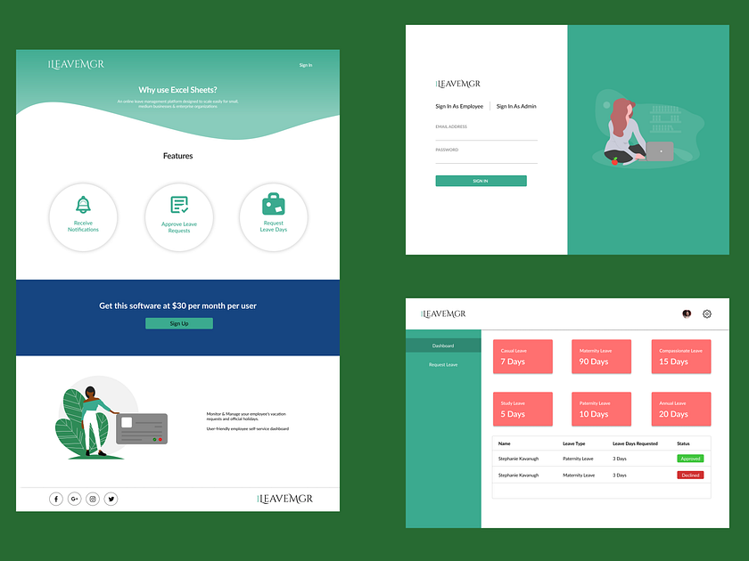 Leave Request designs, themes, templates and downloadable graphic ...