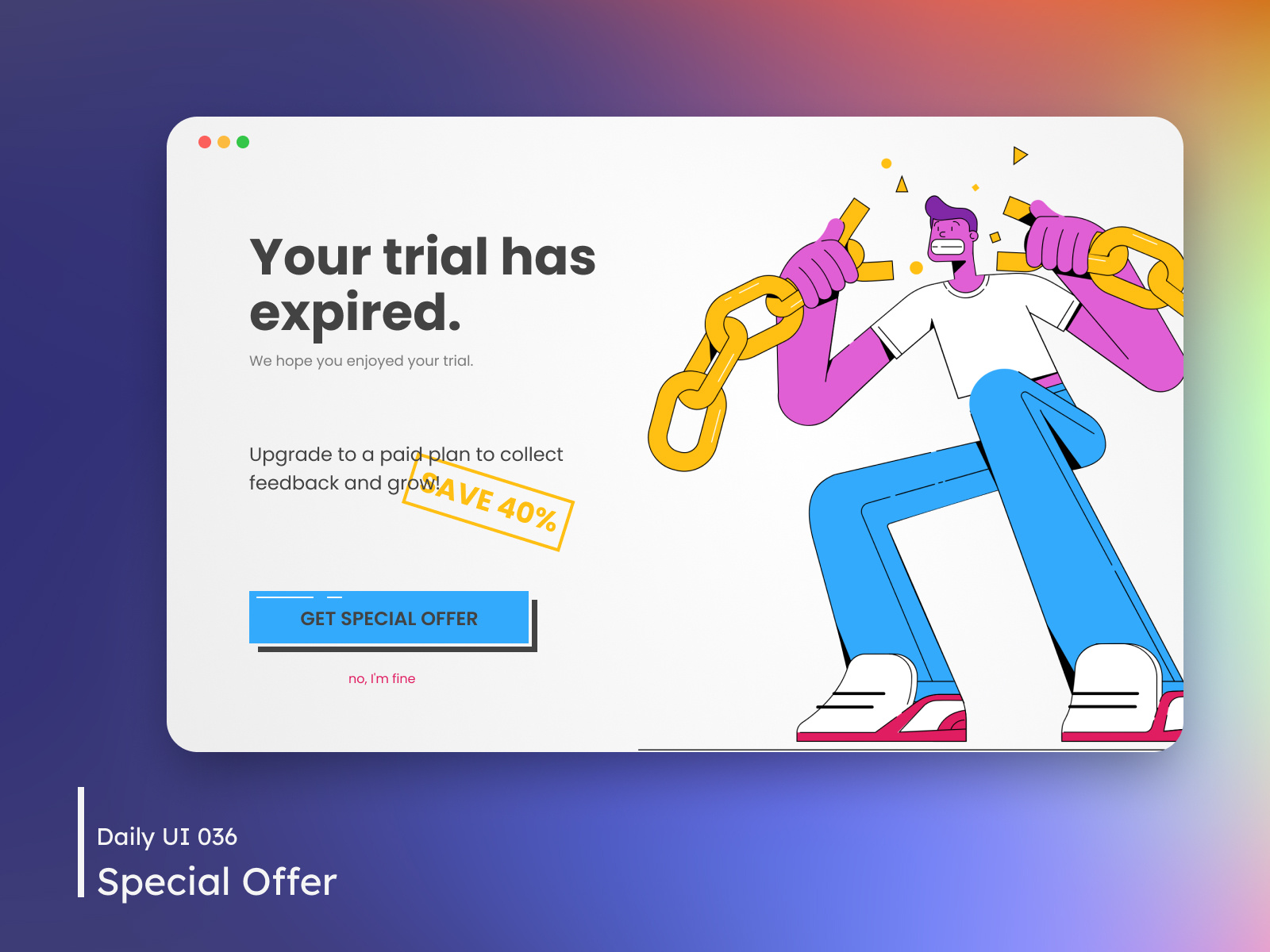 Daily UI - Special Offer by Cleiton Gonçalves on Dribbble