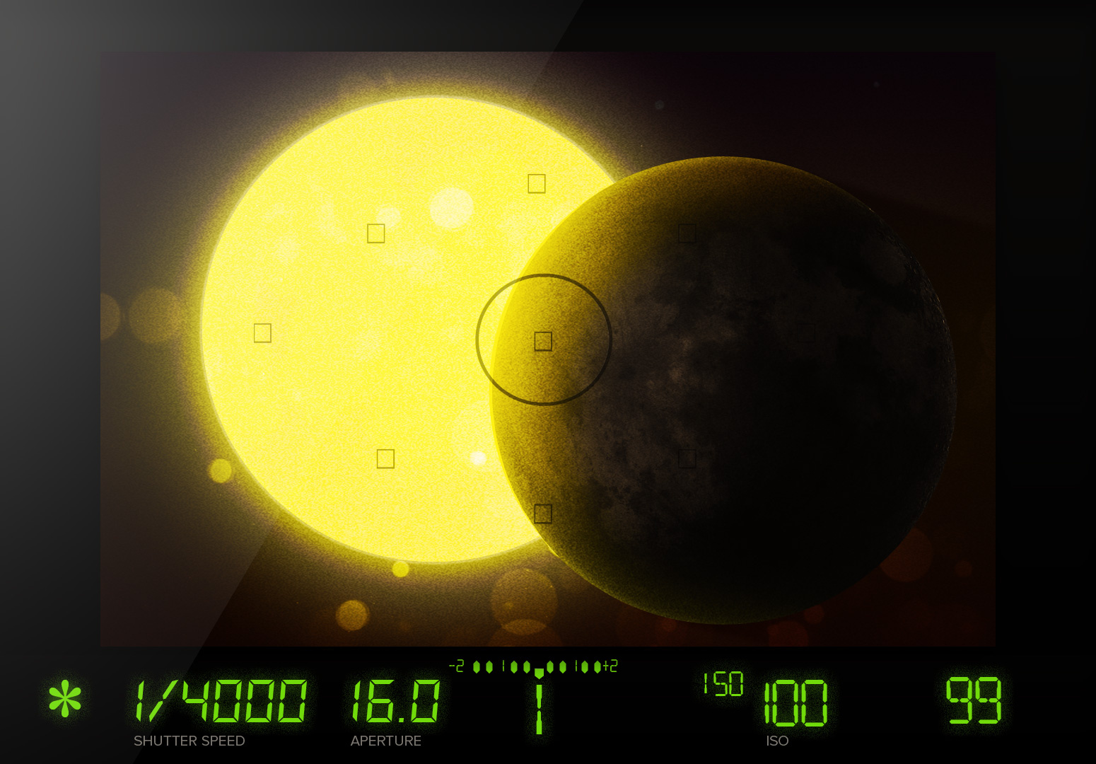 Dribbble Partial eclipse settings jpg By Jared Laham