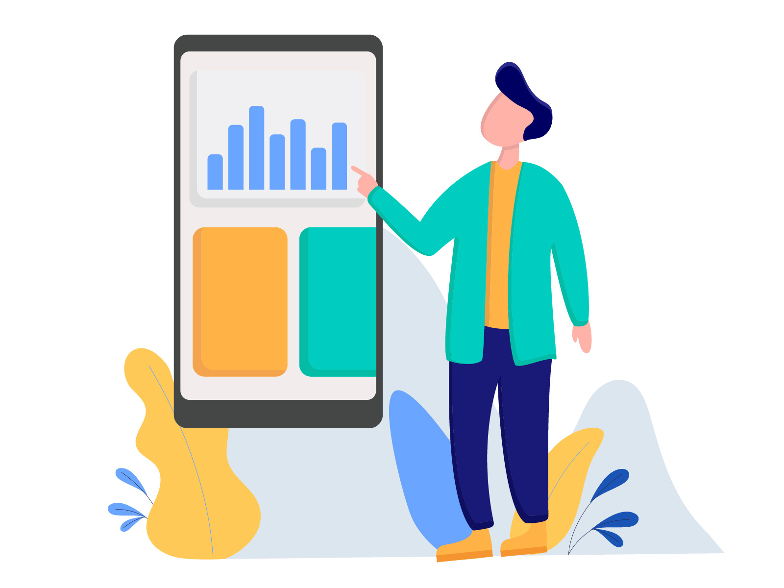 my first flat illustration by usamah abdul matin on Dribbble