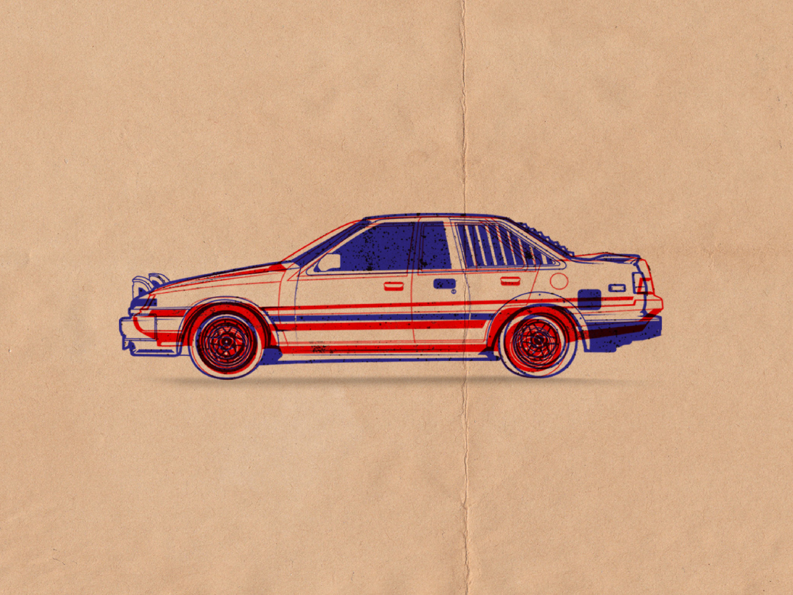 Overprinting Cars by Ariff Haziq on Dribbble