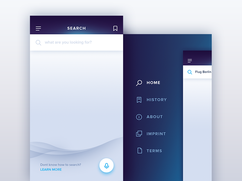 Personalized Search App by Shaun on Dribbble