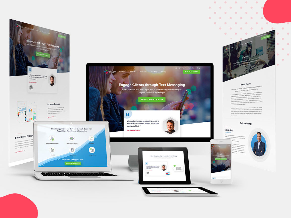 Eltropy - SaaS Company by Innovatory Themes on Dribbble