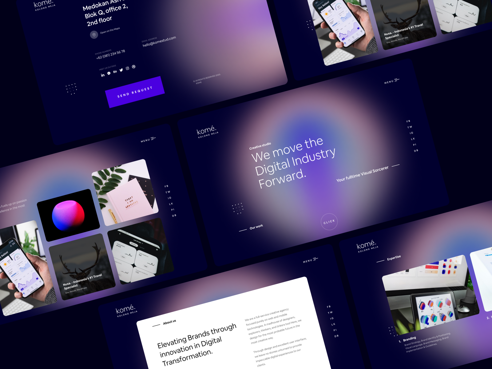 Creative Studio Portfolio of komé by S. Andreans on Dribbble