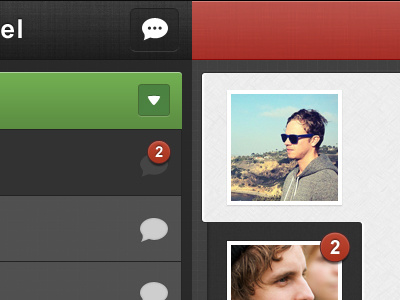 Chat board piece by Daniel Sigvardsson on Dribbble