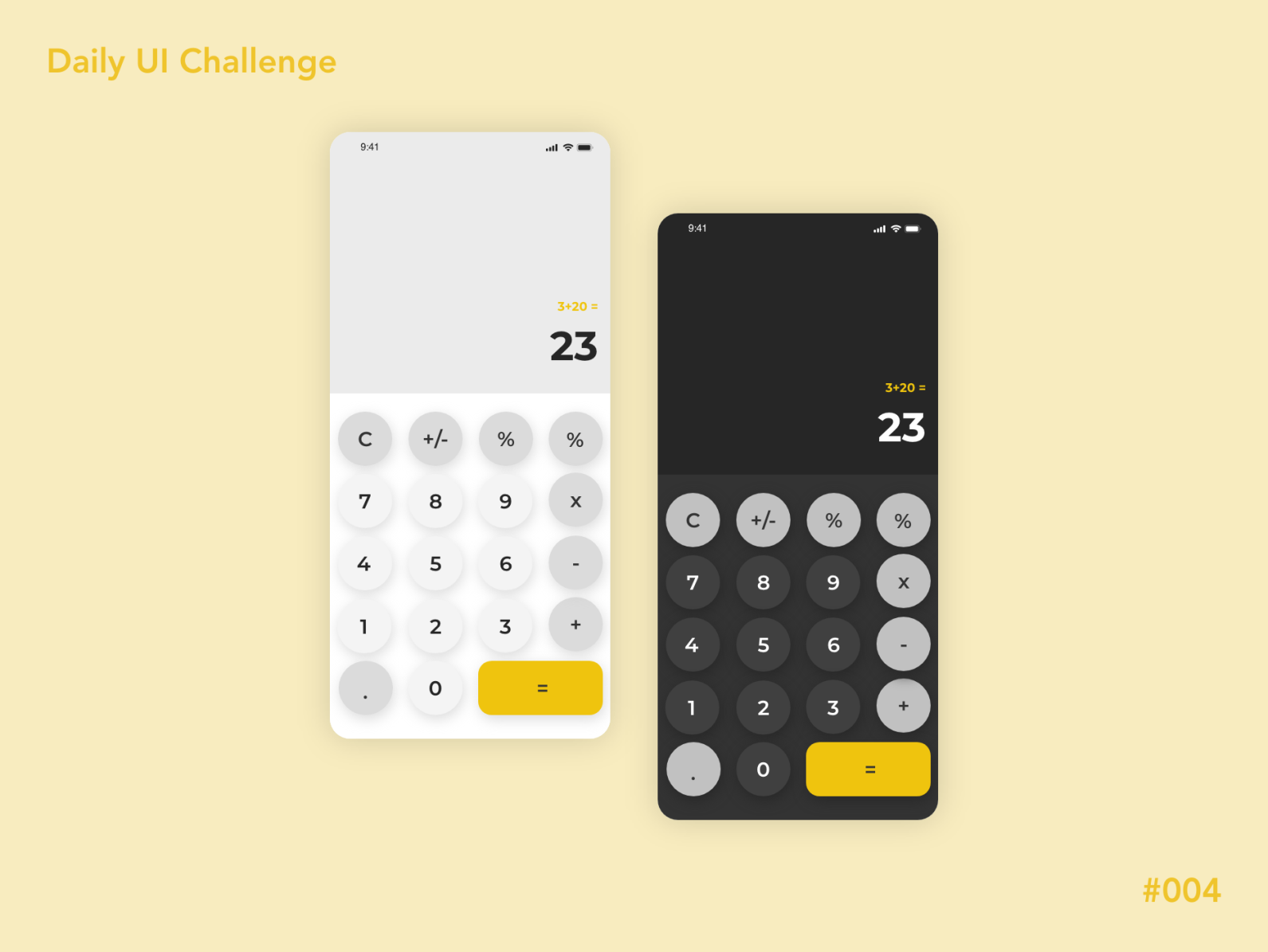 Mobile Calculator Design by Emma Reid on Dribbble