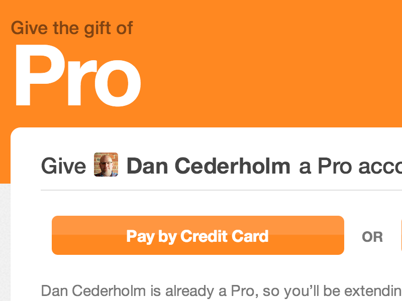 Give the Gift of Pro by Tristan Dunn on Dribbble