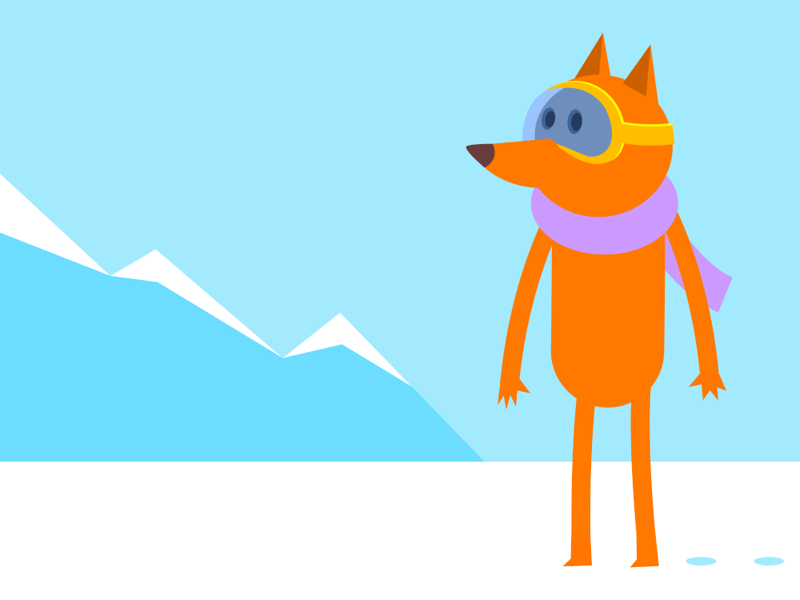 Fox trotting by Toonavatar on Dribbble