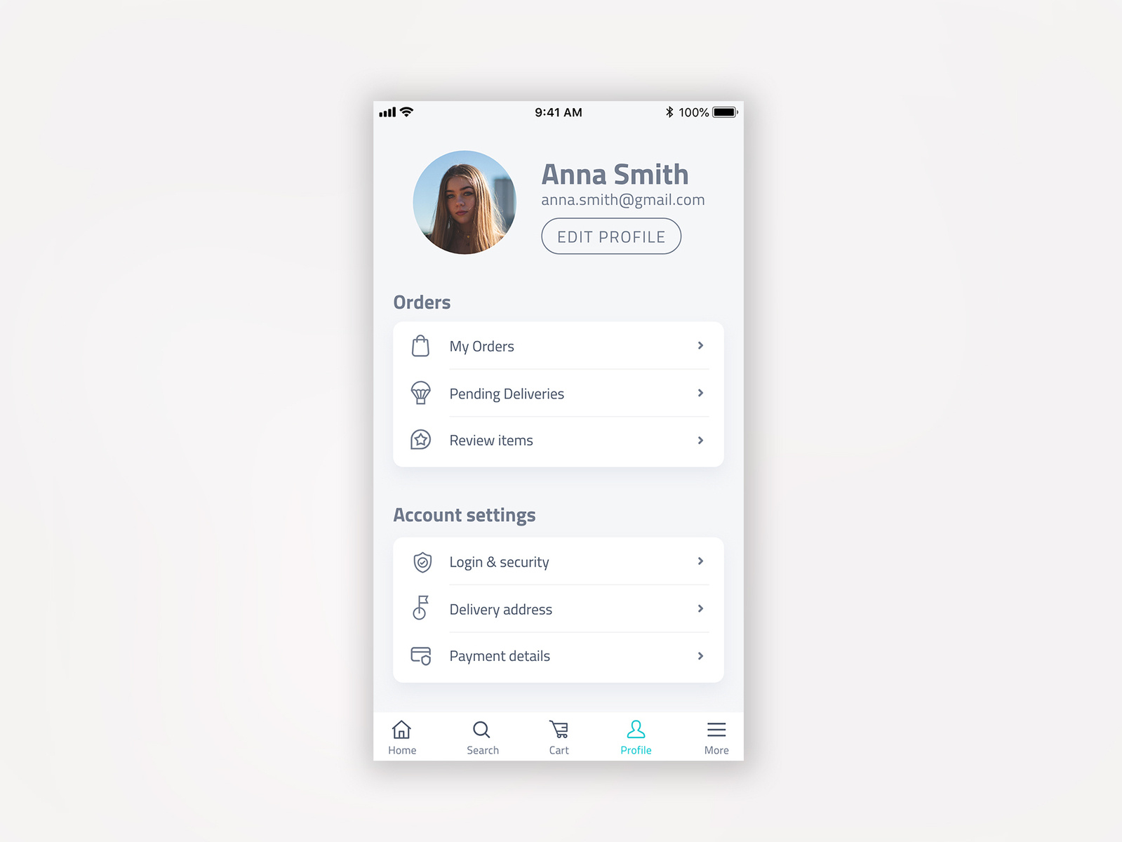 #DailyUI #Day6 #userprofile by Petronela on Dribbble