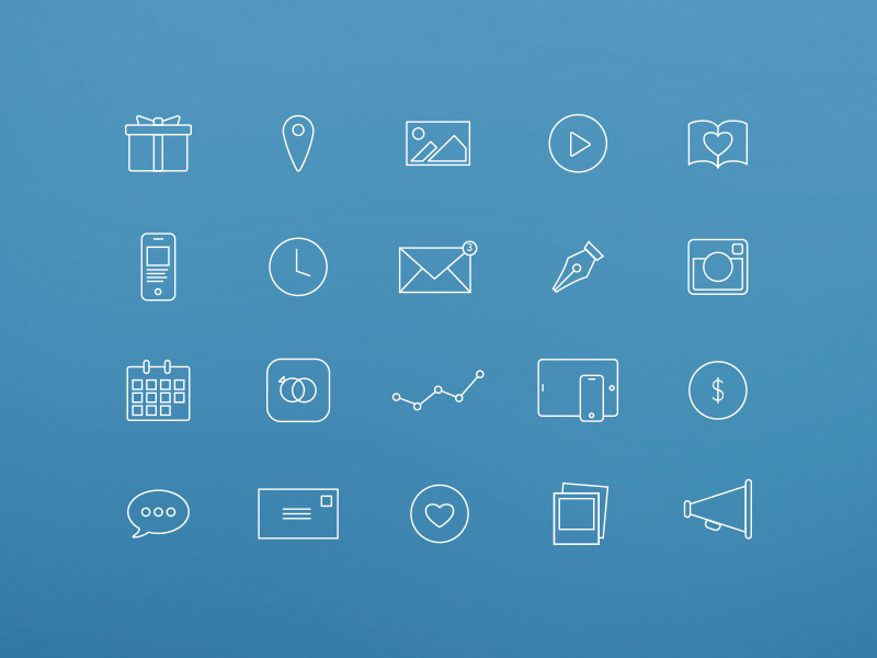 We're Official Icon Set by Cort McGinty on Dribbble
