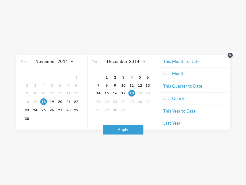 Date Range by Cort McGinty for MX on Dribbble