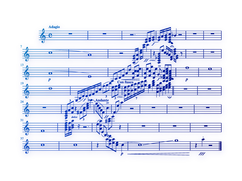 Horse music sheet by Hua Hsuan on Dribbble