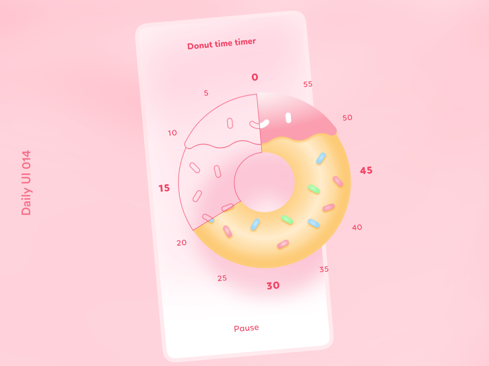 Daily UI 014 Time Timer by Laura Eiche on Dribbble