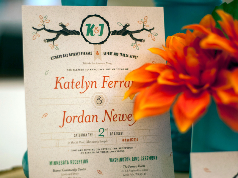 Wedding Invitation - K&J by Wattle & Daub on Dribbble