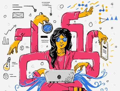 Multi-tasking by Wattle & Daub on Dribbble