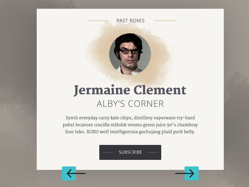 Author Card by Wattle & Daub on Dribbble